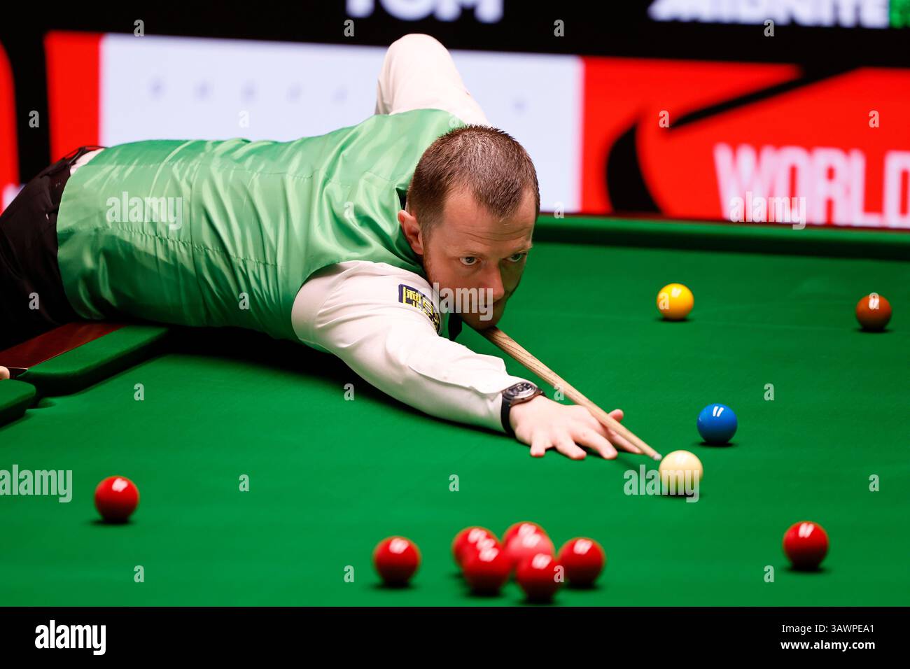 Mark Allen during his match against Fan Zhengyi (not pictured) during ...