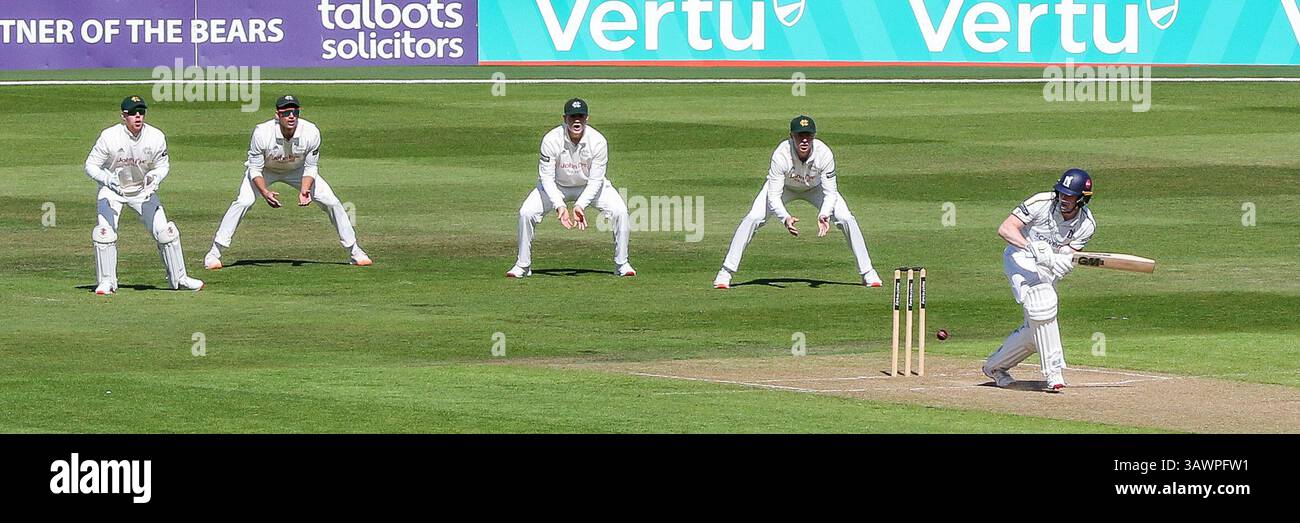 Birmingham, UK. 20th Apr, 2025. #17, Rob Yates of Warwickshire in ...