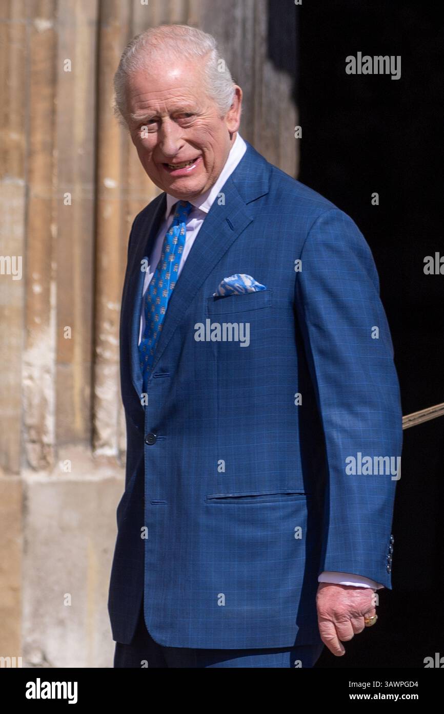 Windsor, Berkshire, UK. 20th Apr, 2025. 20/04/2025. Windsor, UK King ...
