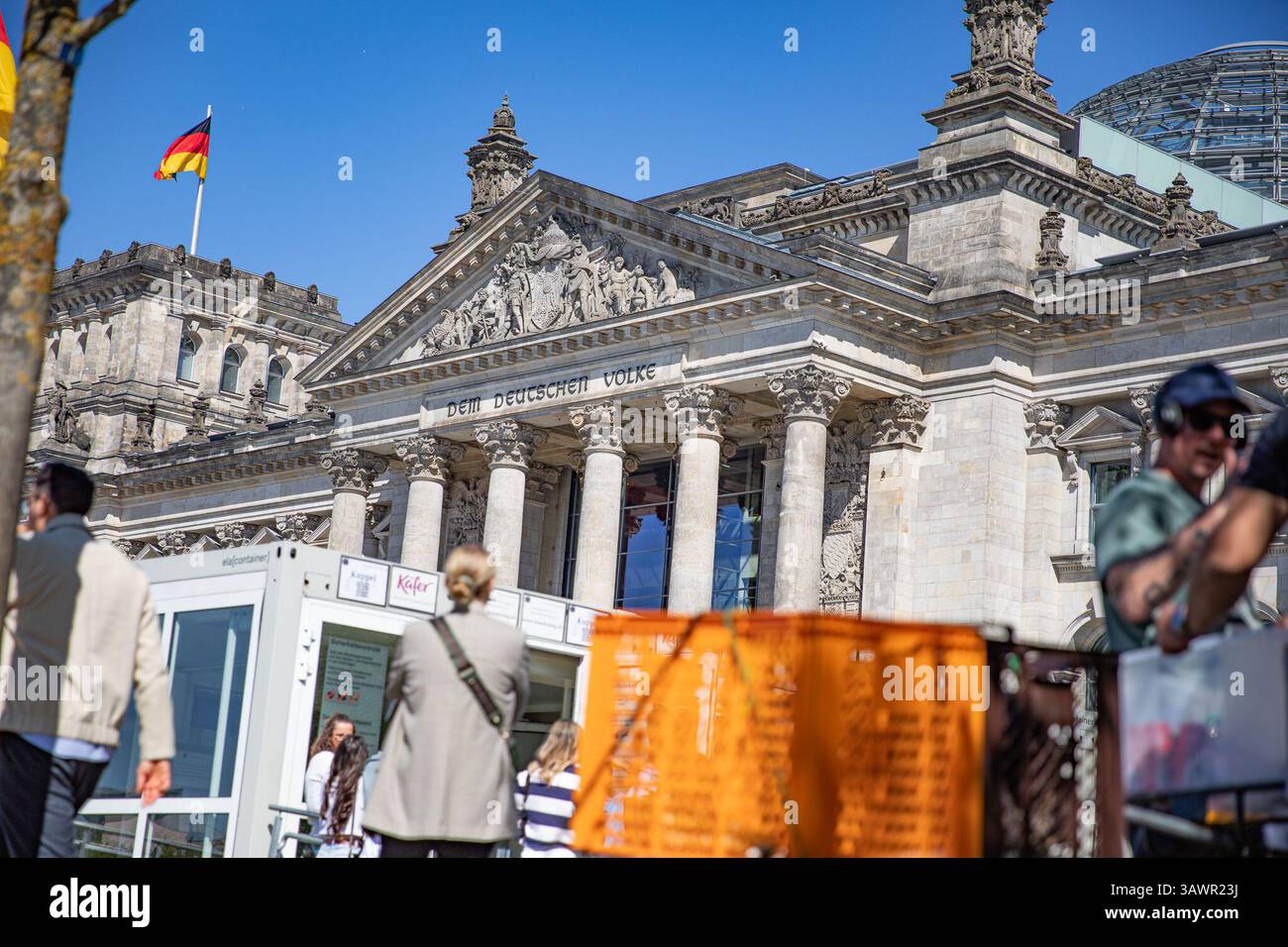 Berlin, Berlin, Germany. 20th Apr, 2025. The Reichstag building, home ...