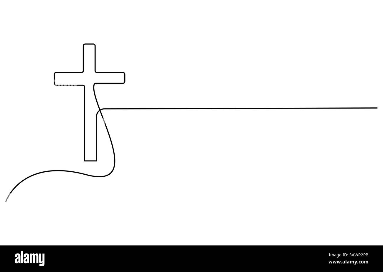 Pentecost Sunday concept one line drawing Stock Vector Image & Art - Alamy