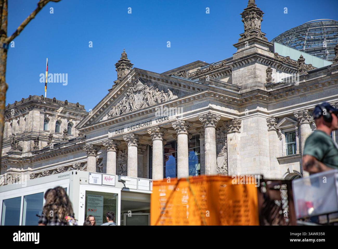 The Reichstag building, home to the German Bundestag, is seen under ...