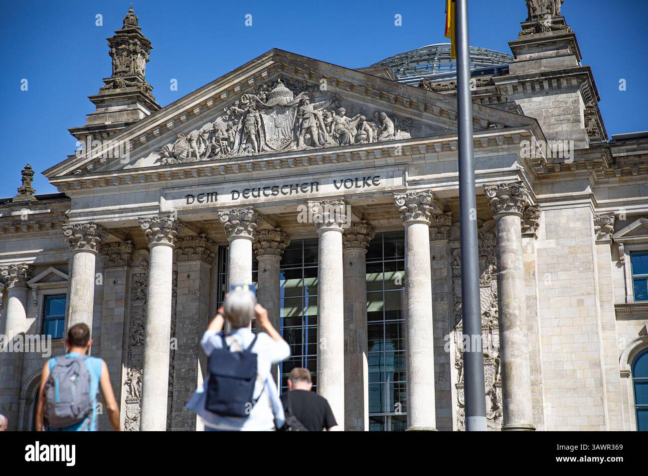 The Reichstag building, home to the German Bundestag, is seen under ...