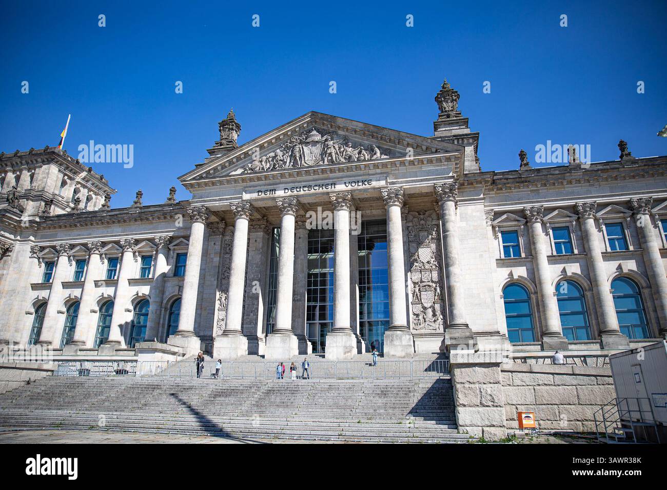 Berlin, Germany. 20th Apr, 2025. The Reichstag building, home to the ...