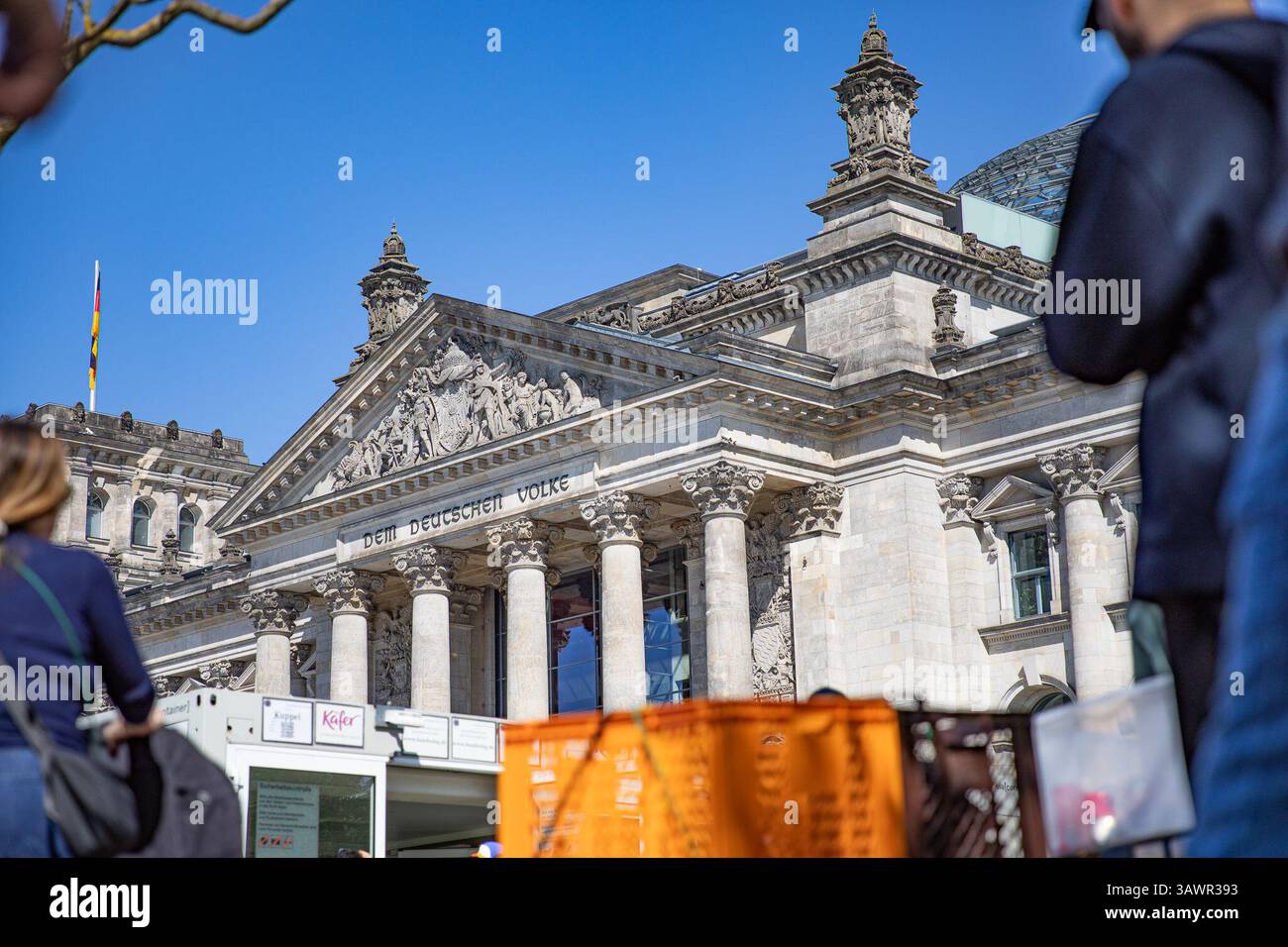 Berlin, Germany. 20th Apr, 2025. The Reichstag building, home to the ...
