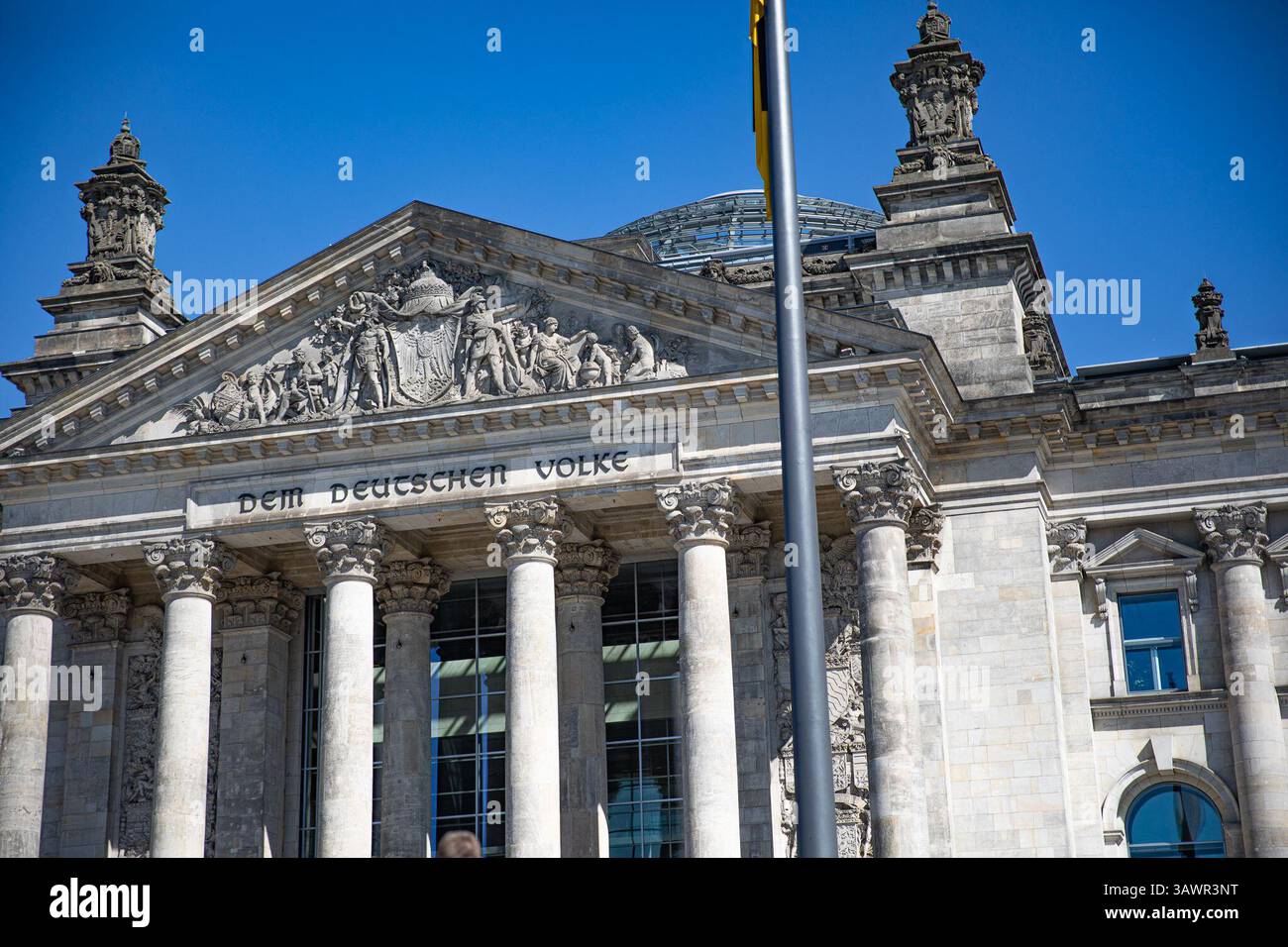 Berlin, Germany. 20th Apr, 2025. The Reichstag building, home to the ...