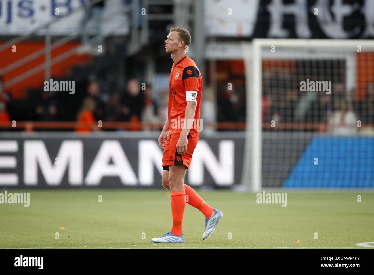 VOLENDAM - Henk Veerman of FC Volendam balks during the Dutch First ...