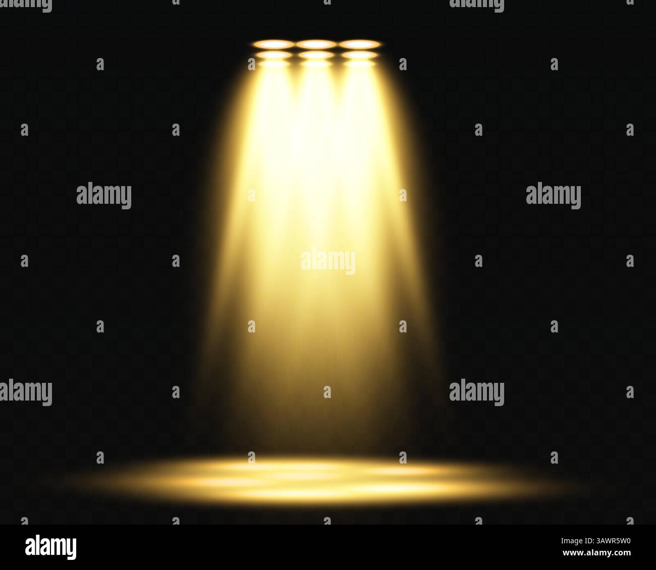 The Bright Stage Lighting showcases vivid and dramatic spotlight ...