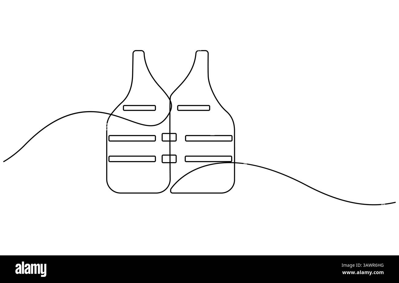 Outline simple vector vest Stock Vector Images - Alamy