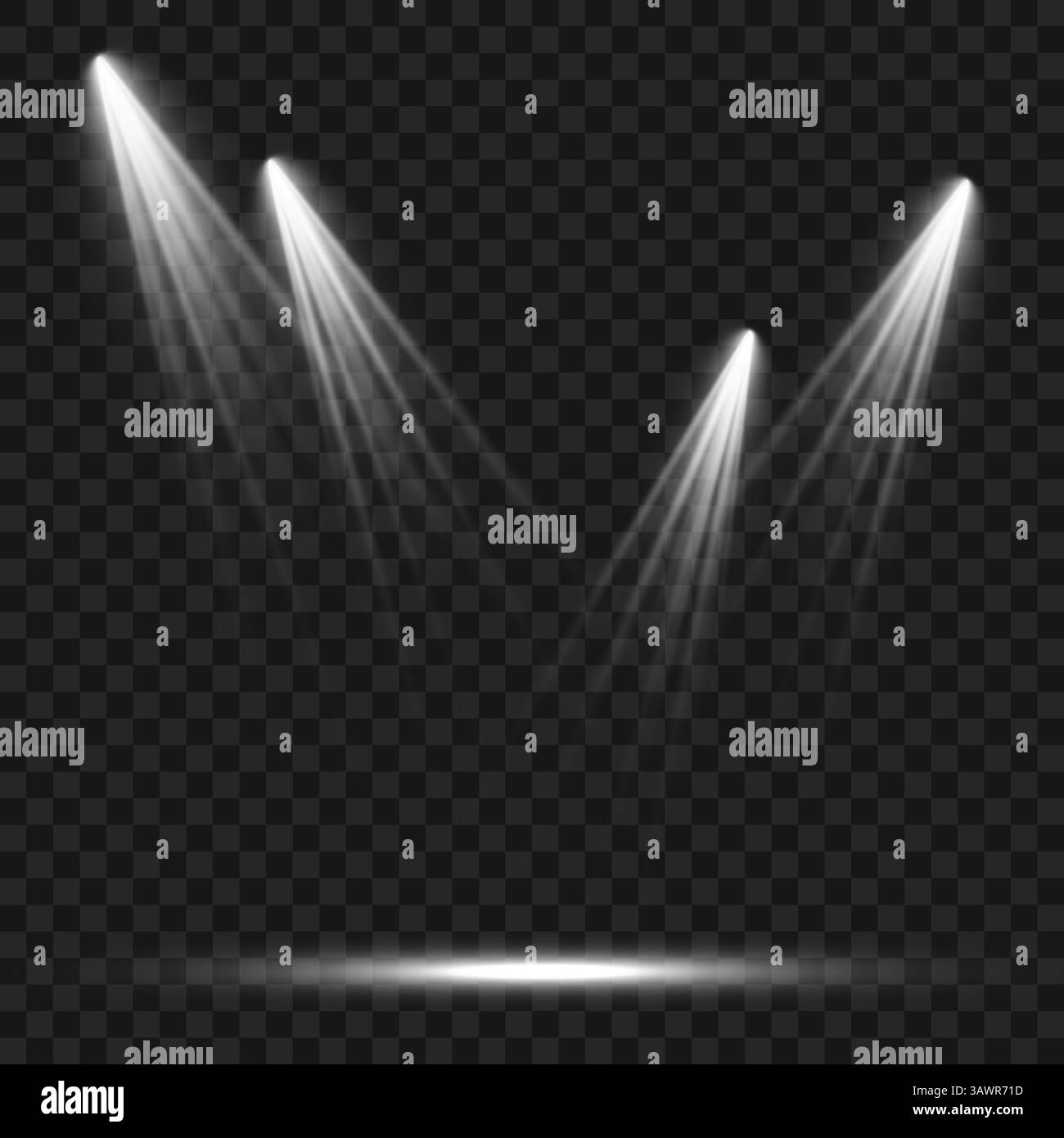 Stage, spotlights, lighting effects Stock Vector Images - Alamy