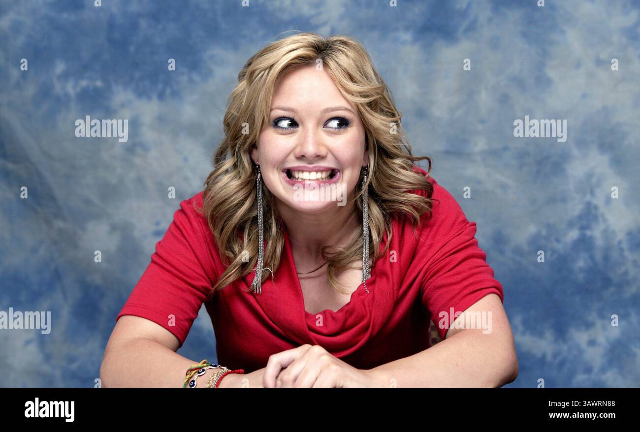 June 27, 2004 - Hollywood, California, U.S. - Hilary Duff at the press ...