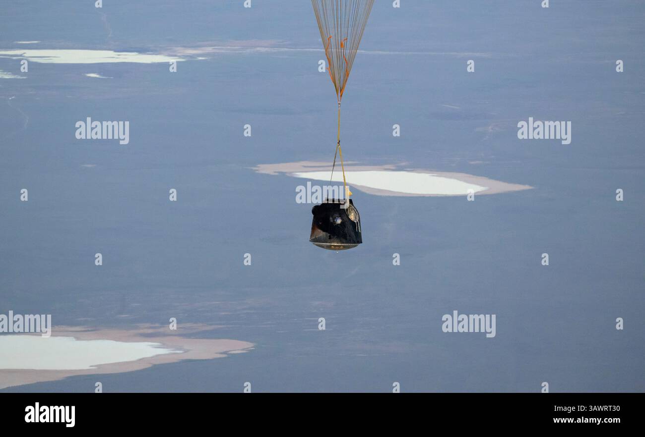 Zhezkazgan, Kazakhstan. 20 April, 2025. The Soyuz MS-26 spacecraft ...