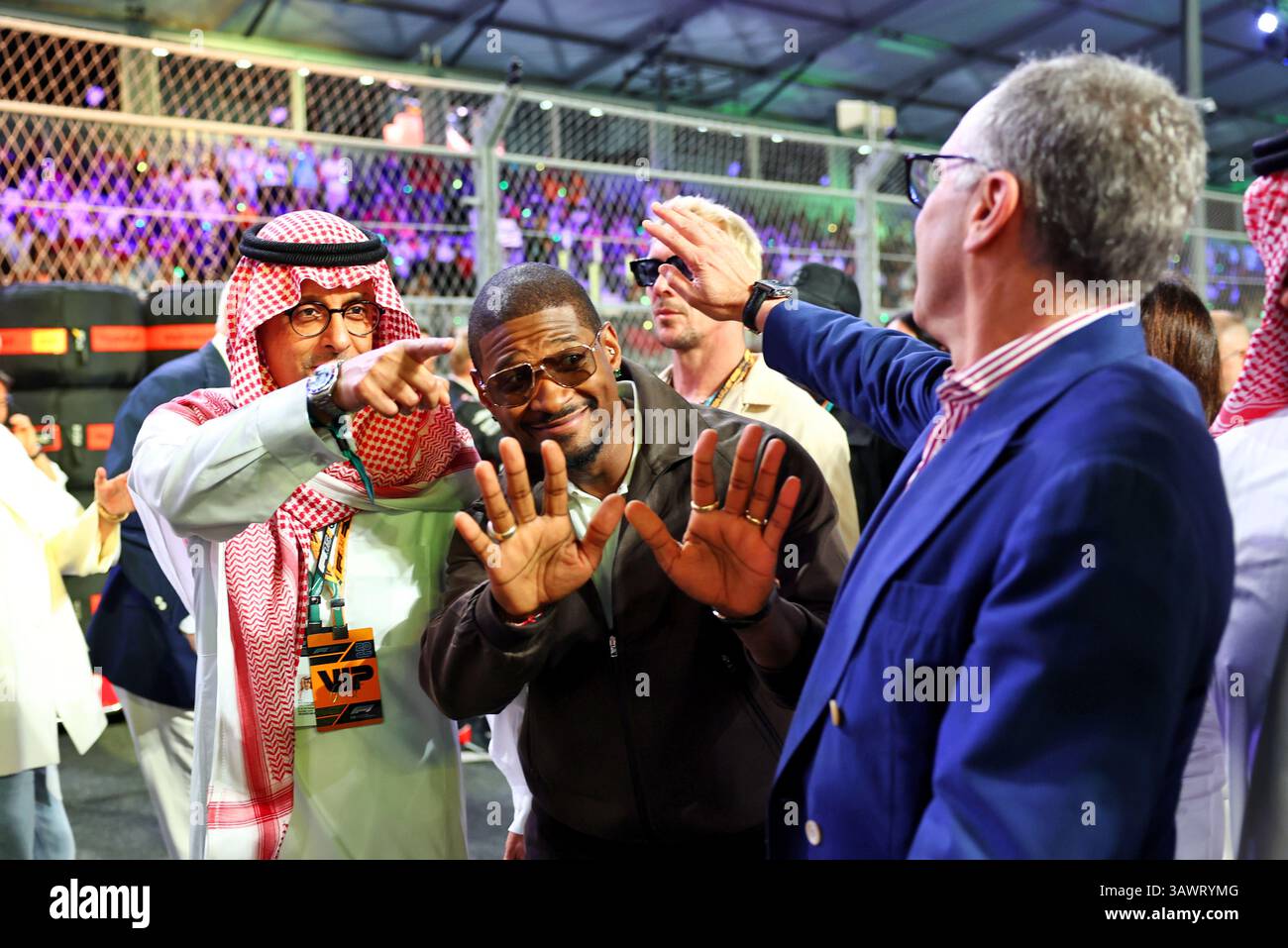 Usher (USA) Singer on the grid. 20.04.2025. Formula 1 World ...