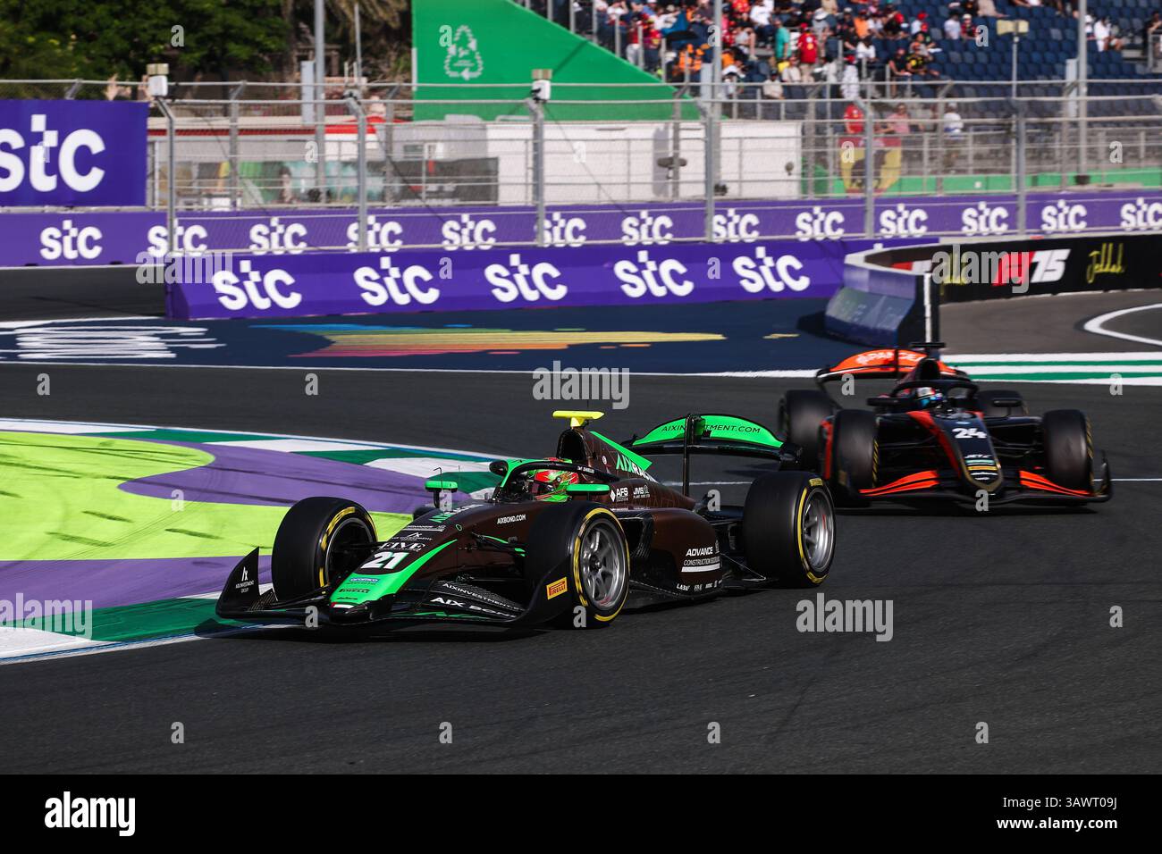 21 SHIELDS Cian (gbr), AIX Racing, Dallara F2 2024, action during the ...