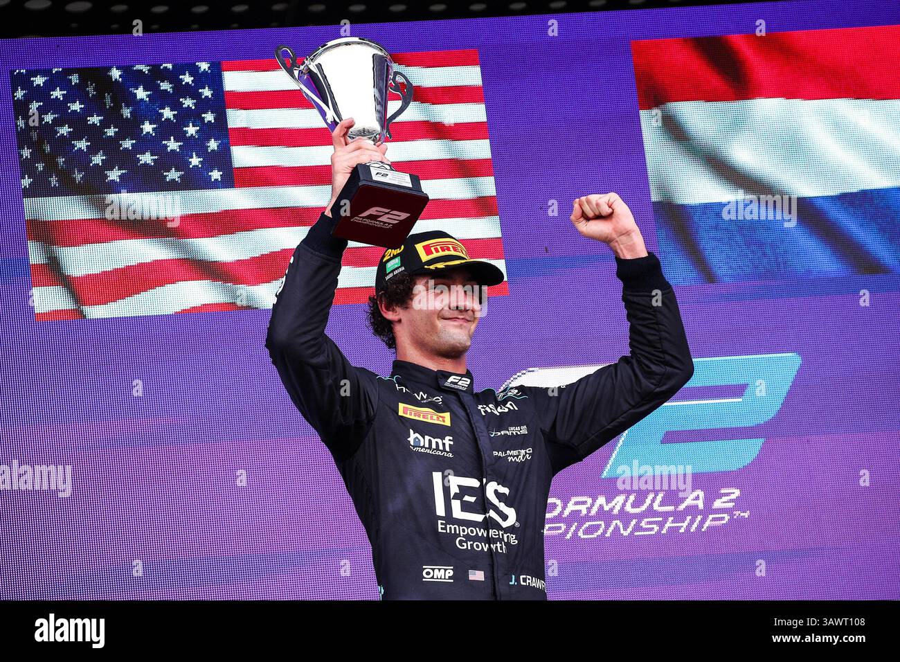 CRAWFORD Jak (usa), DAMS Lucas Oil, Dallara F2 2024, portrait during ...