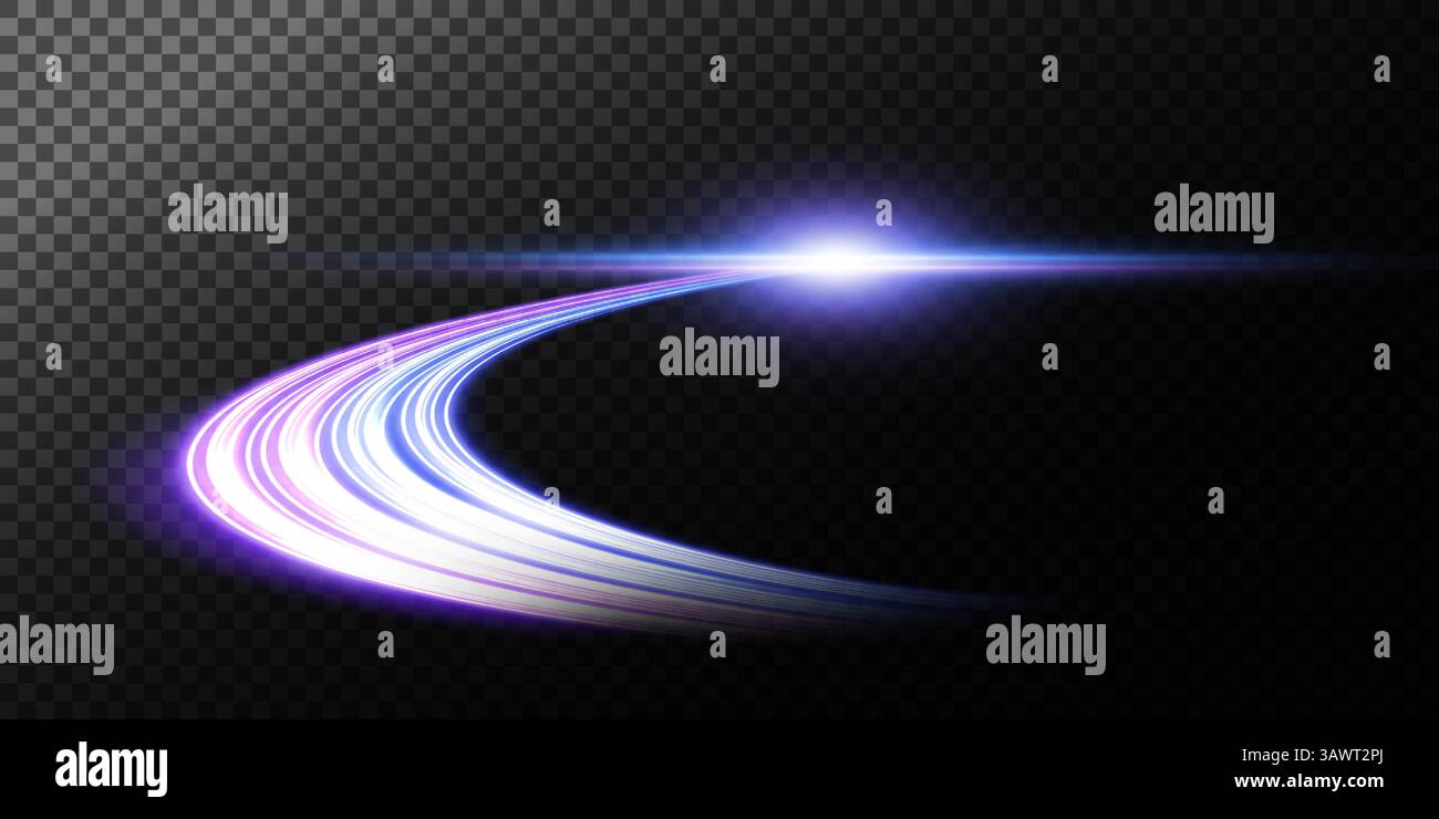 Dynamic Light Trails Featuring a Beautiful, Soft Glow Effect That ...