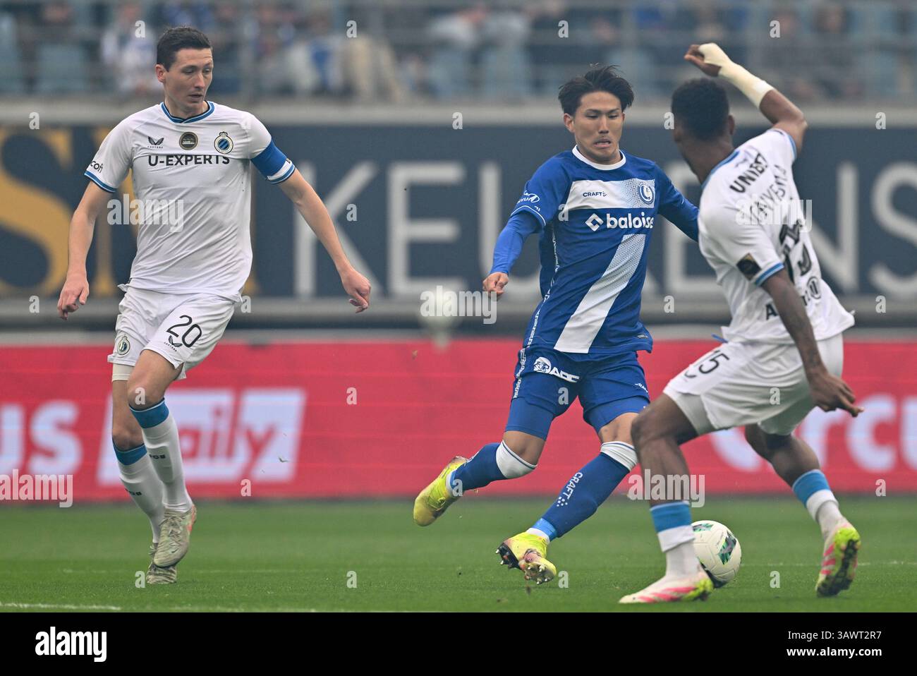 Gent, Belgium. 20th Apr, 2025. Hans Vanaken (20) of Club Brugge ...