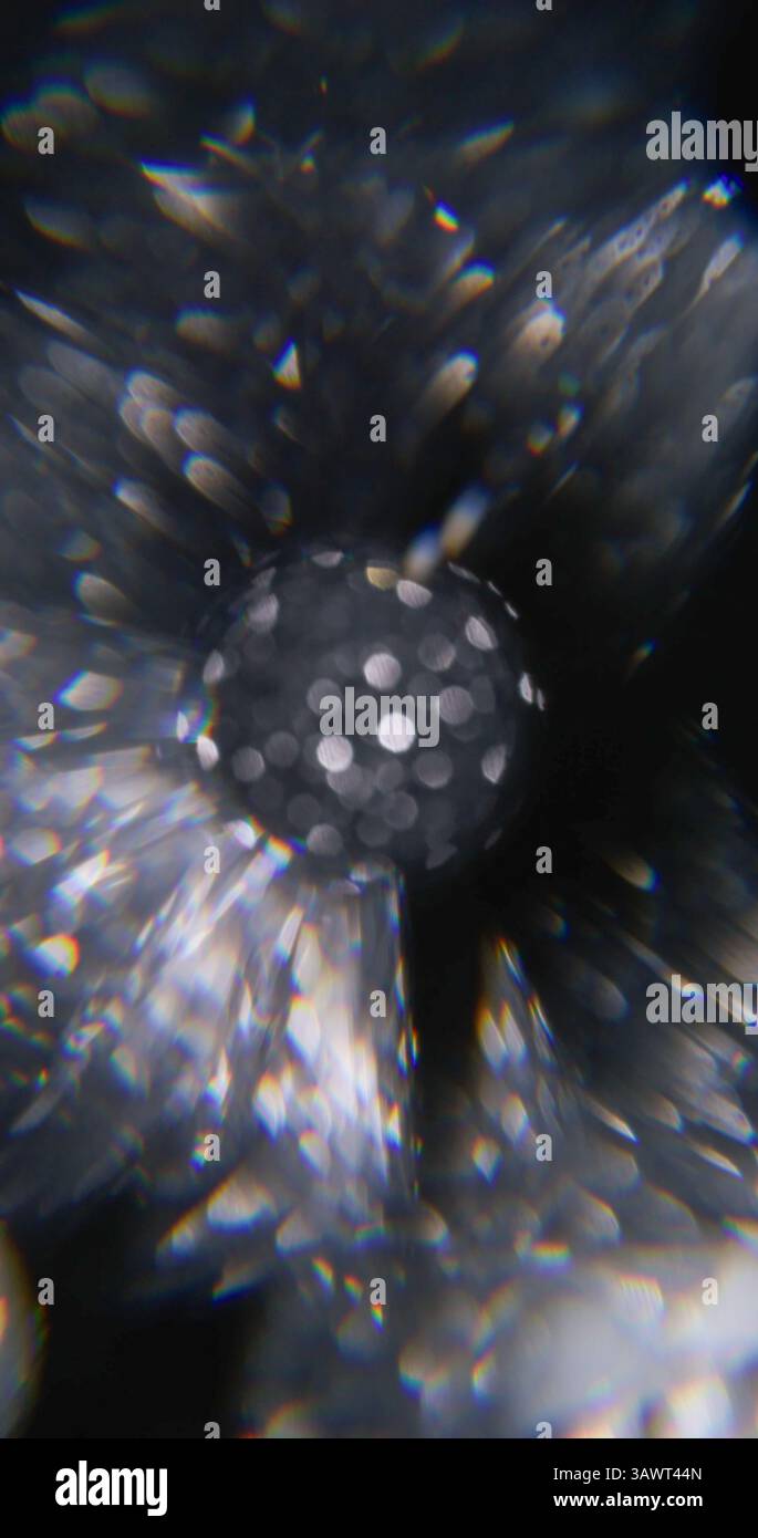 Sparkling ball. Blur rainbow flare. Defocused light lens texture round ...