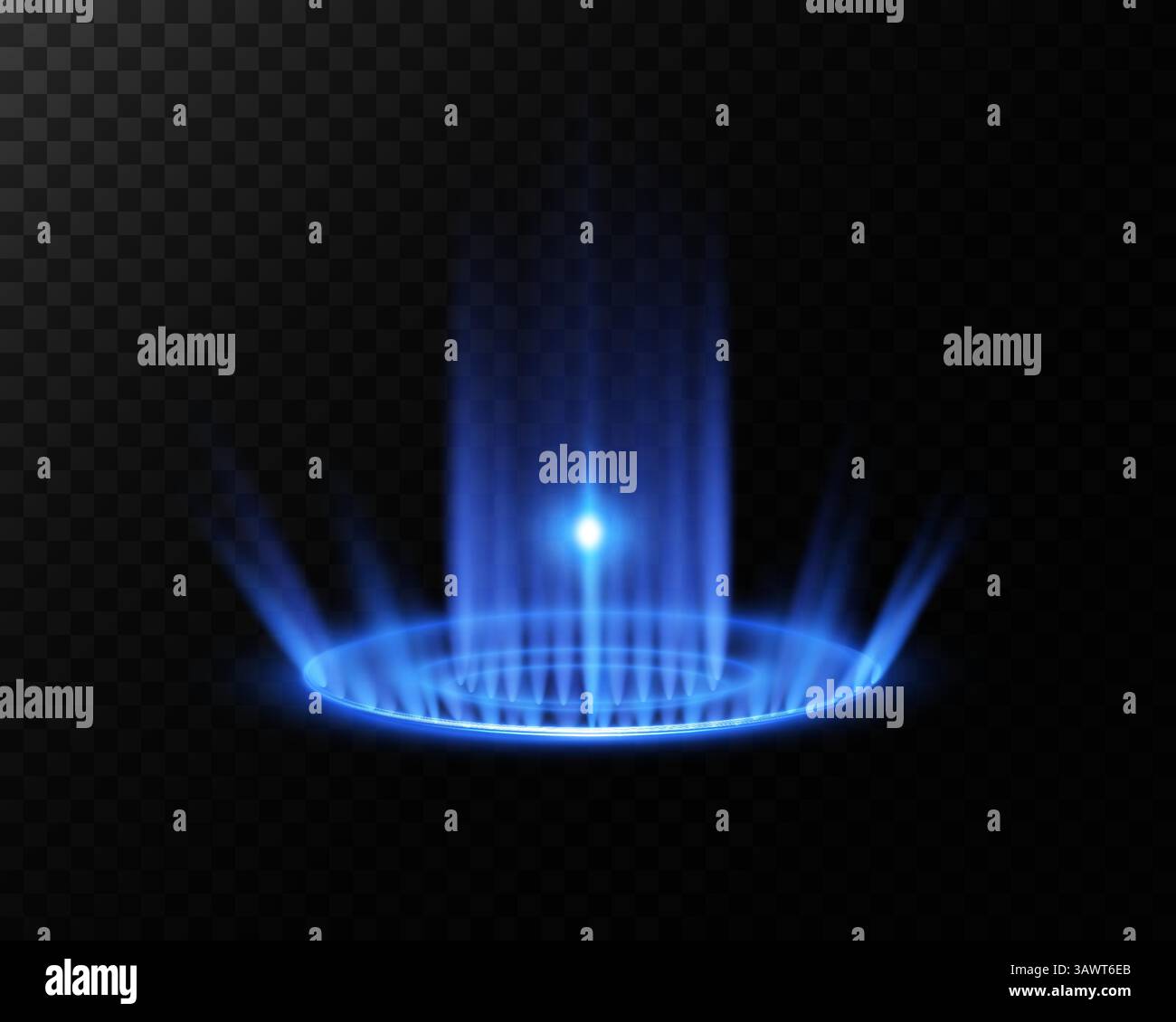 Stylish and Elegant Blue Light Beam Radiating with Stunning Energy ...