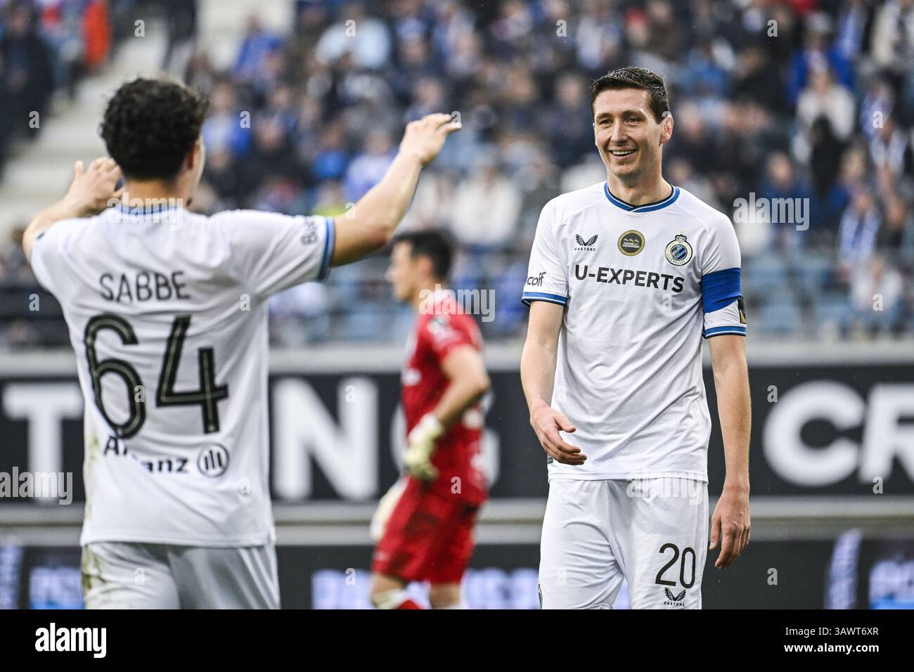 Club's Kyriani Sabbe and Club's Hans Vanaken celebrate after scoring ...