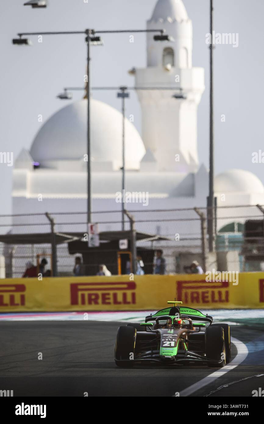 21 SHIELDS Cian (gbr), AIX Racing, Dallara F2 2024, action during the ...