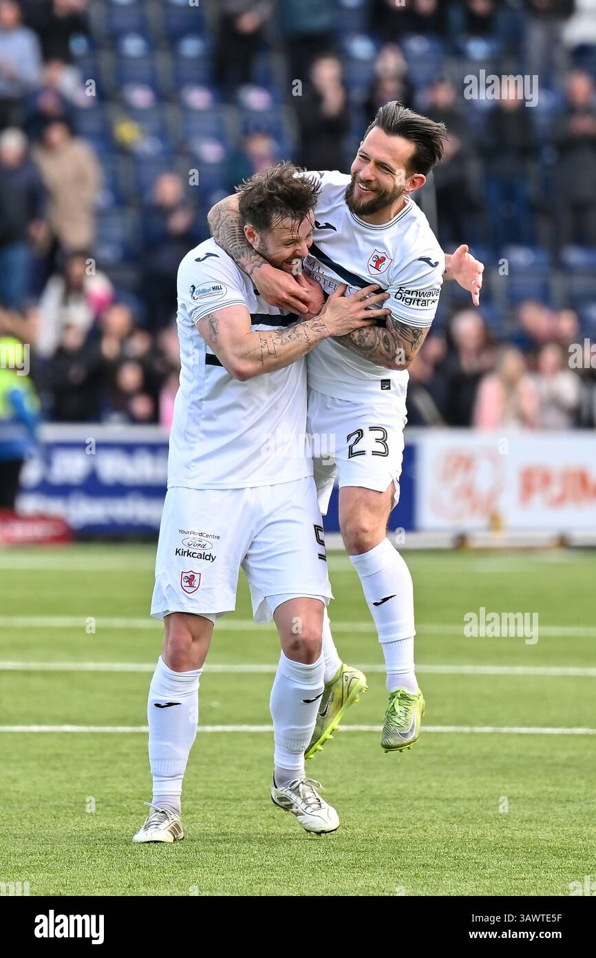 Falkirk, Scotland, UK. 19th April, 2025. Dylan Easton of Raith Rovers ...