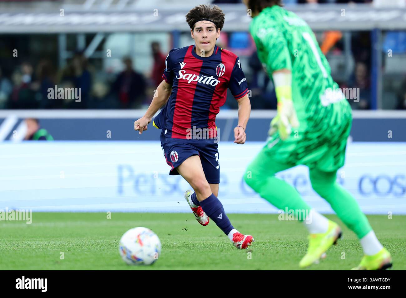 Bologna, Italy. 20th Apr, 2025. Benjamin Dominguez of Bologna FC during ...