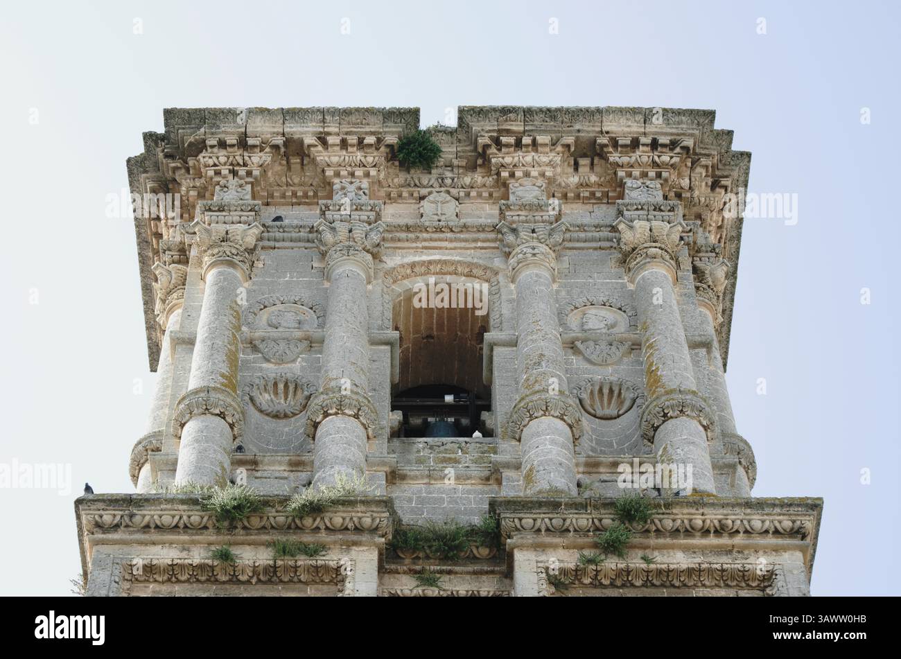 Copertino, Lecce, Italy - Bell tower next to the Basilica of Our Lady ...