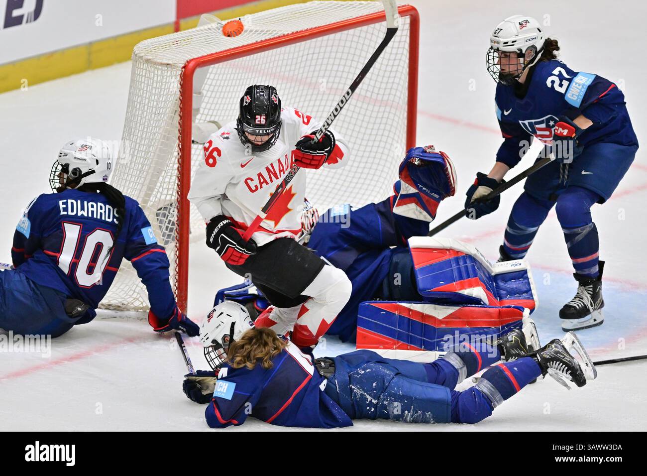 Budweis, Czech Republic. 20th Apr, 2025. (L-R) Laila Edwards and ...