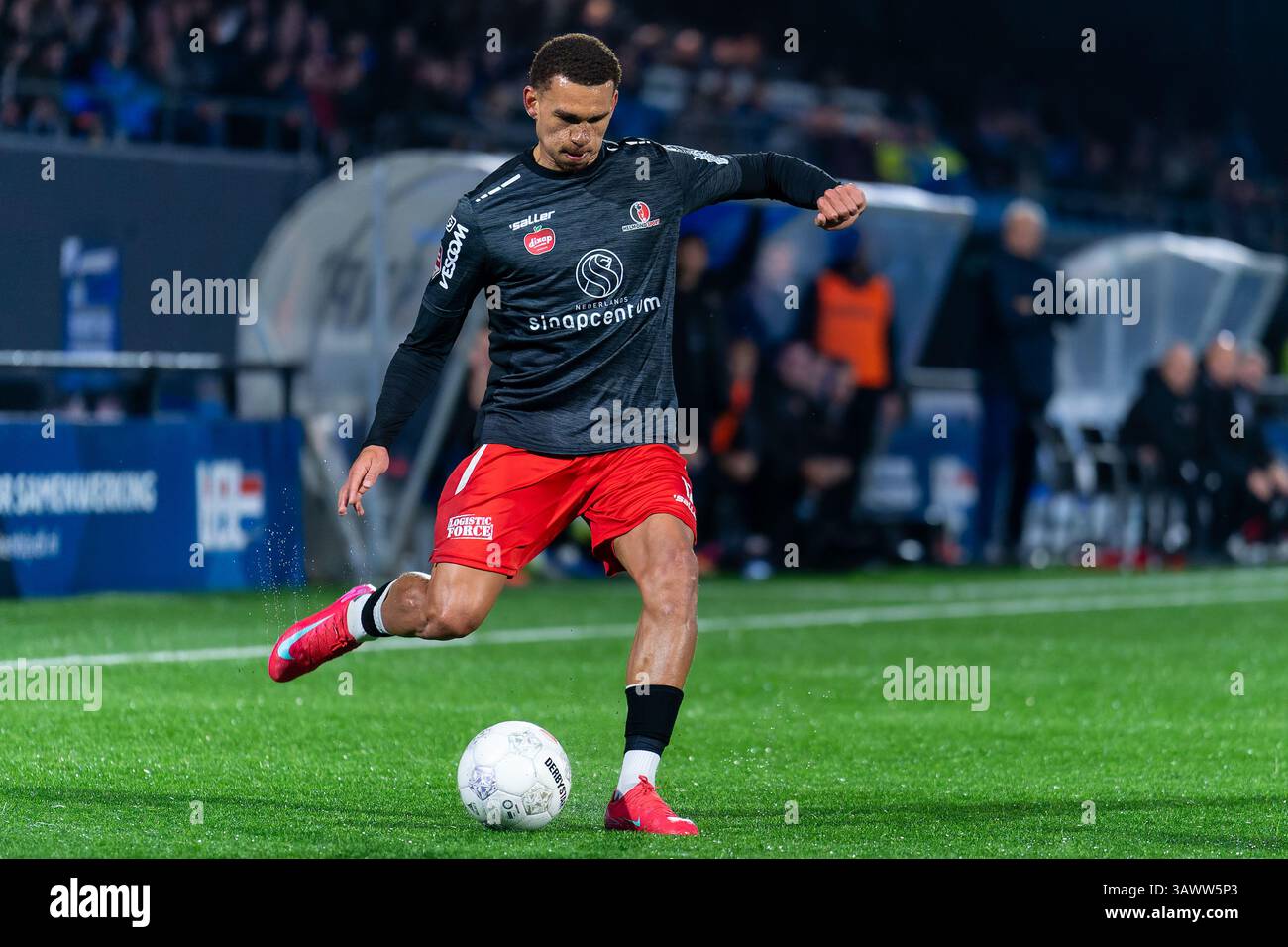 EINDHOVEN, NETHERLANDS - MARCH 28: Justin Ogenia of Helmond Sport in ...