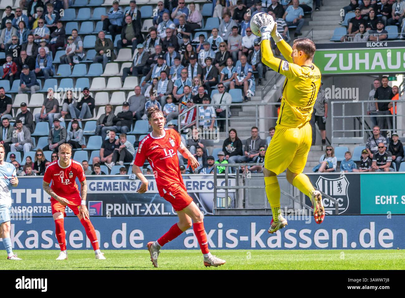 Chemnitz, Deutschland 20. April 2025: Regionalliga Nordost - 2024/2025 ...