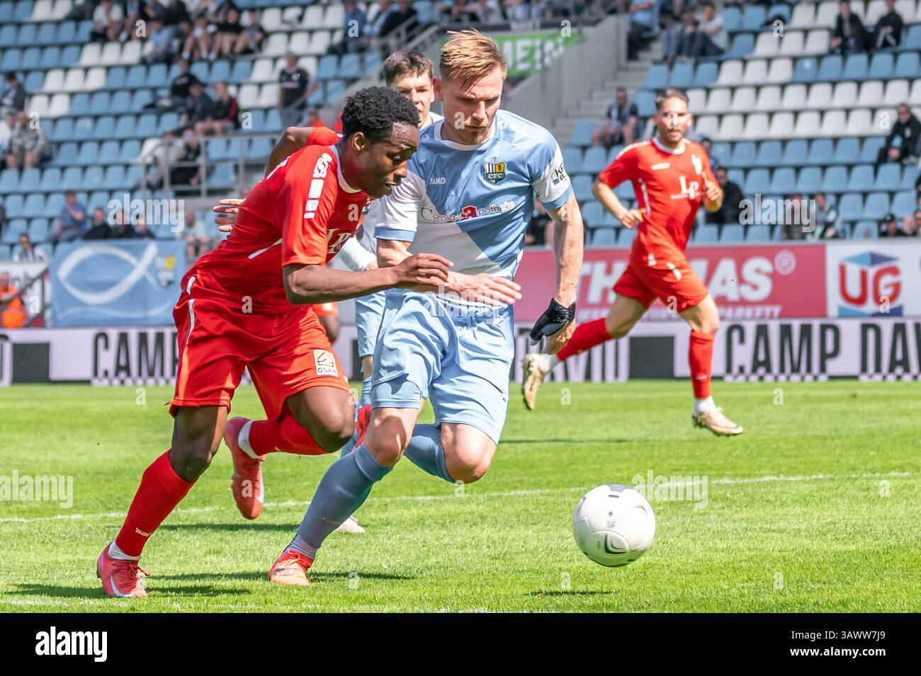 Chemnitz, Deutschland 20. April 2025: Regionalliga Nordost - 2024/2025 ...