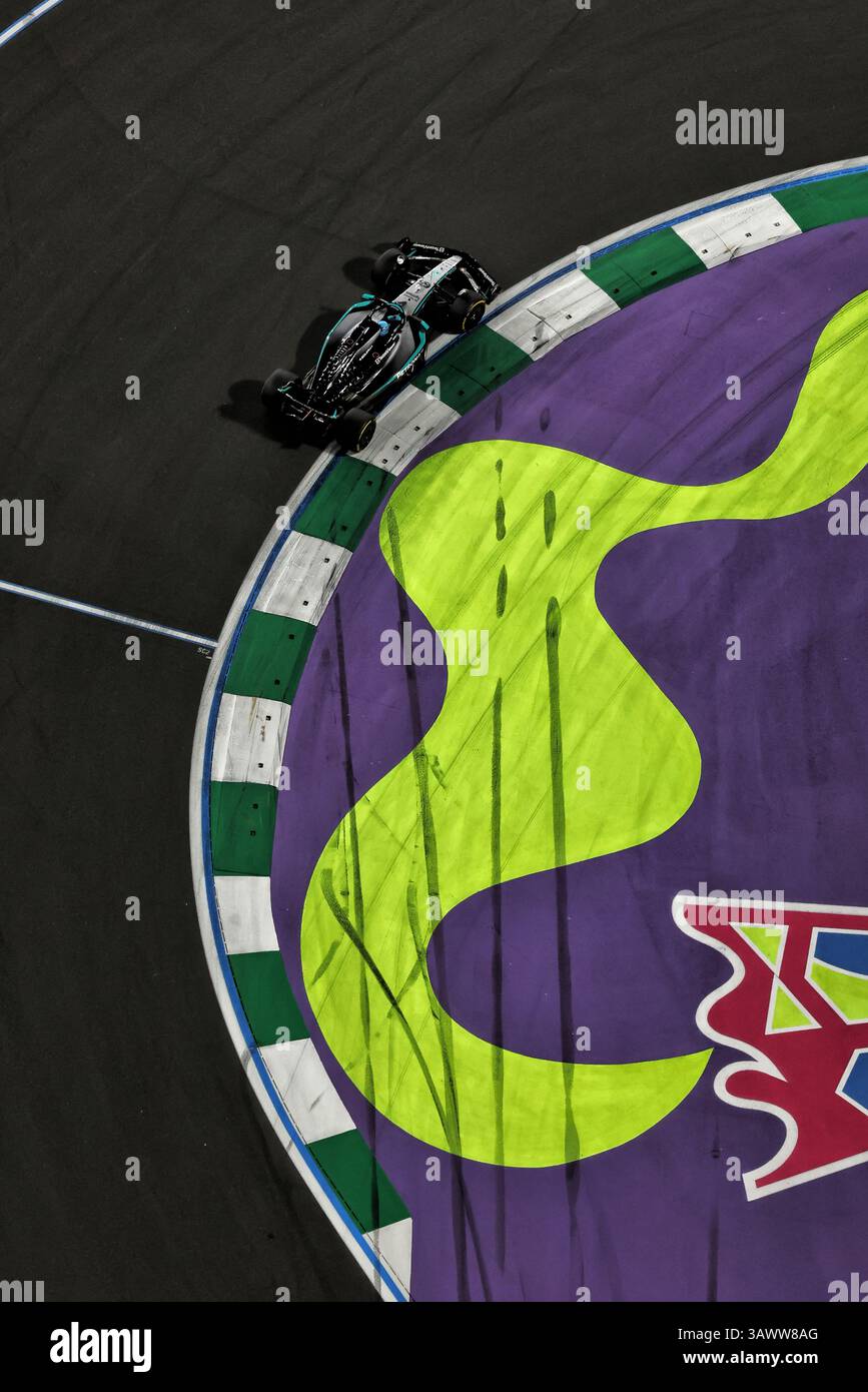 George Russell (GBR) Mercedes AMG F1 W16. 20.04.2025. Formula 1 World Championship, Rd 5, Saudi ...
