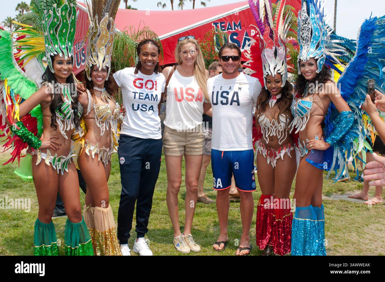Tony Azevedo, Tamika Catchings and Kerri Walsh Jennings participate in ...
