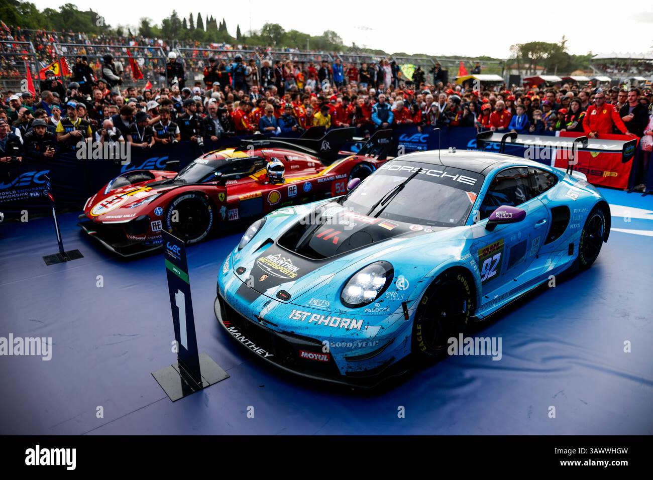 Imola, Italie. 20th Apr, 2025. 92 HARDWICK Ryan (usa), LIETZ Richard ...
