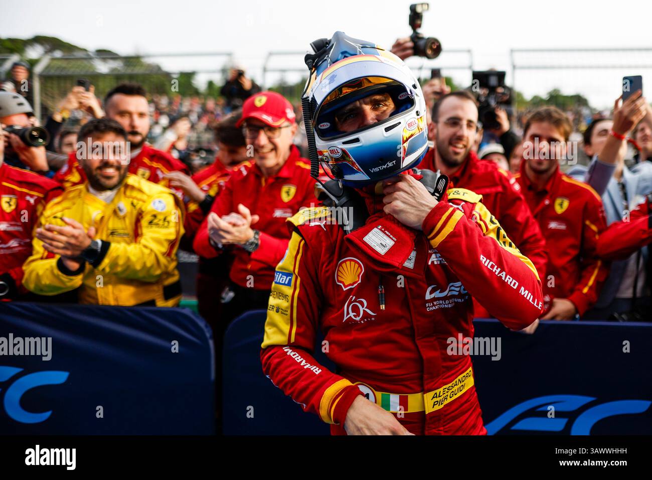 Imola, Italie. 20th Apr, 2025. PIER GUIDI Alessandro (ita), Ferrari AF ...
