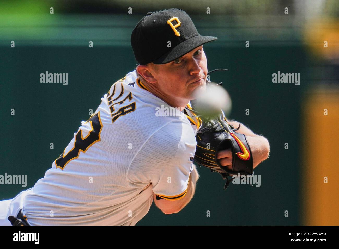 Pittsburgh Pirates pitcher Mitch Keller delivers during the first ...