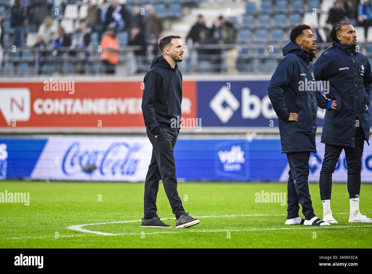 Gent, Belgium. 20th Apr, 2025. Gent's interim head coach Danijel ...