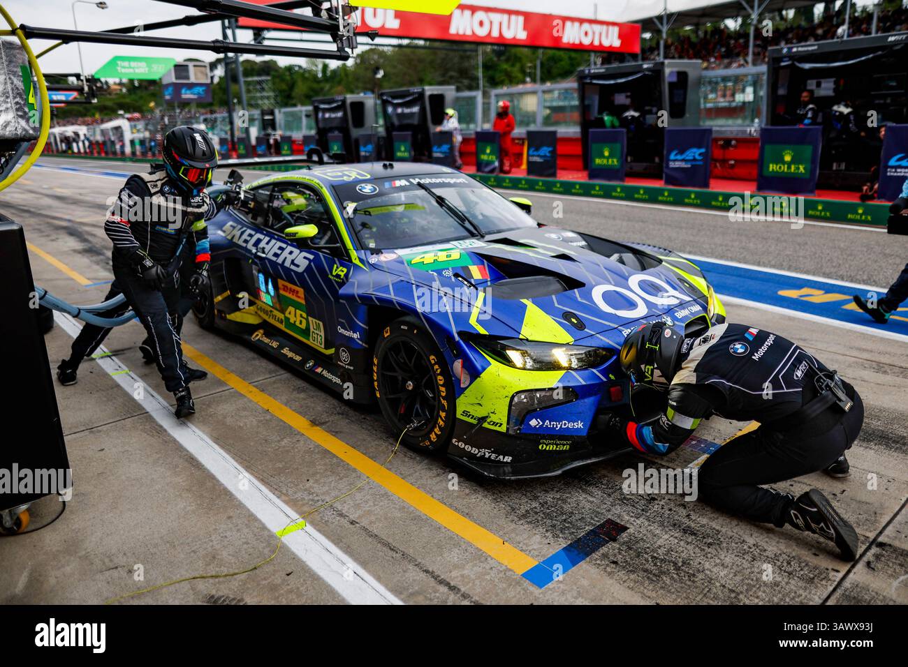 Imola, Italie. 20th Apr, 2025. 46 AL HARTHY Ahmad (omn), VAN DER LINDE ...