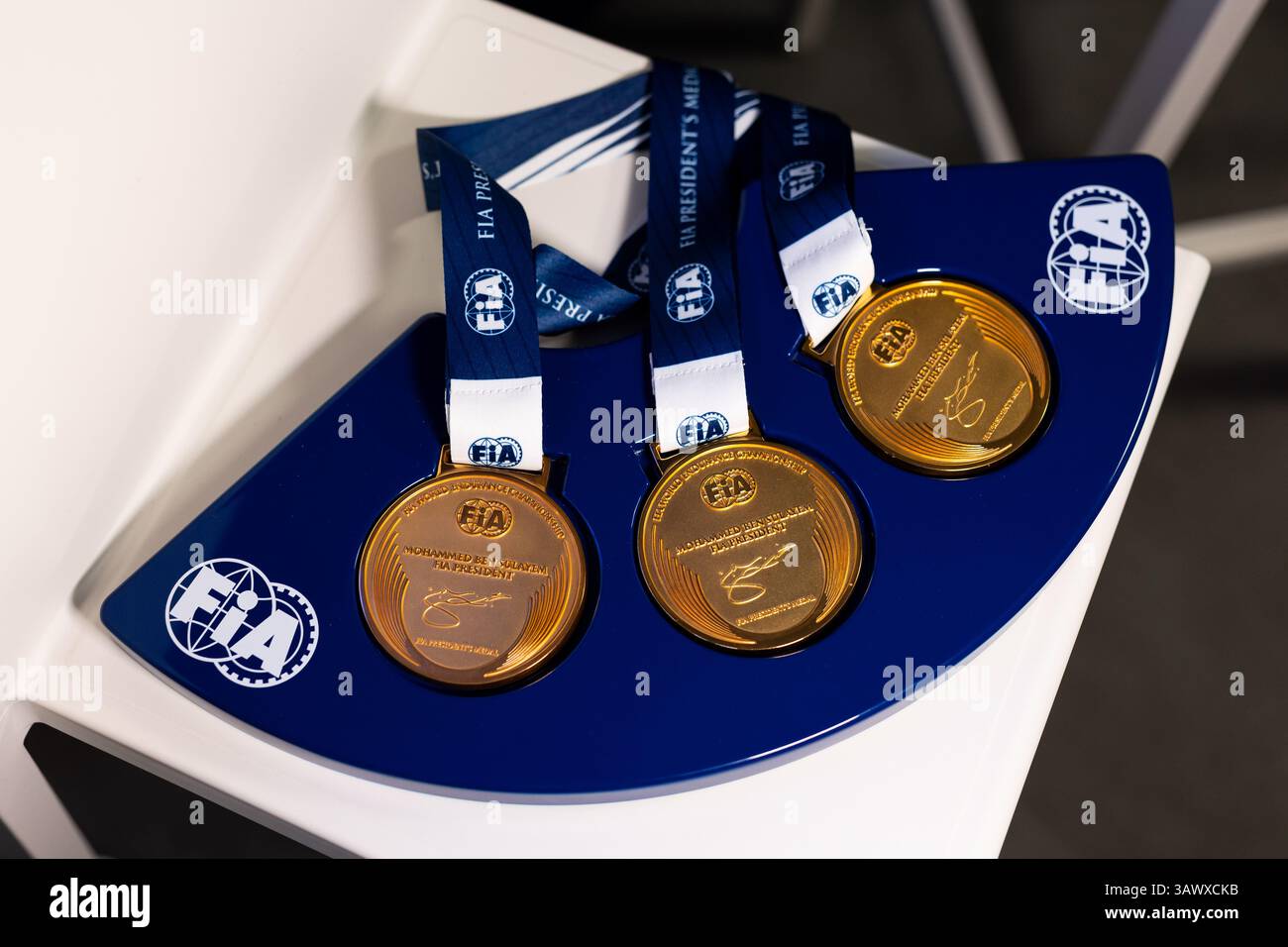 Imola, Italie. 20th Apr, 2025. FIA President's medals illustration ...