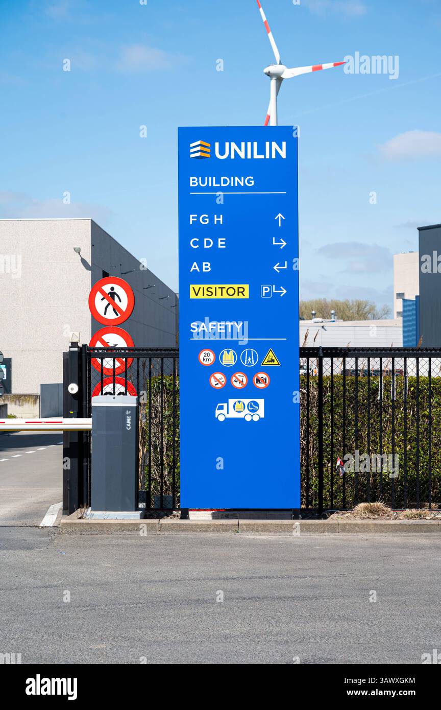 The Moduleo Unilin lainate floor producing company in Avelgem, West ...