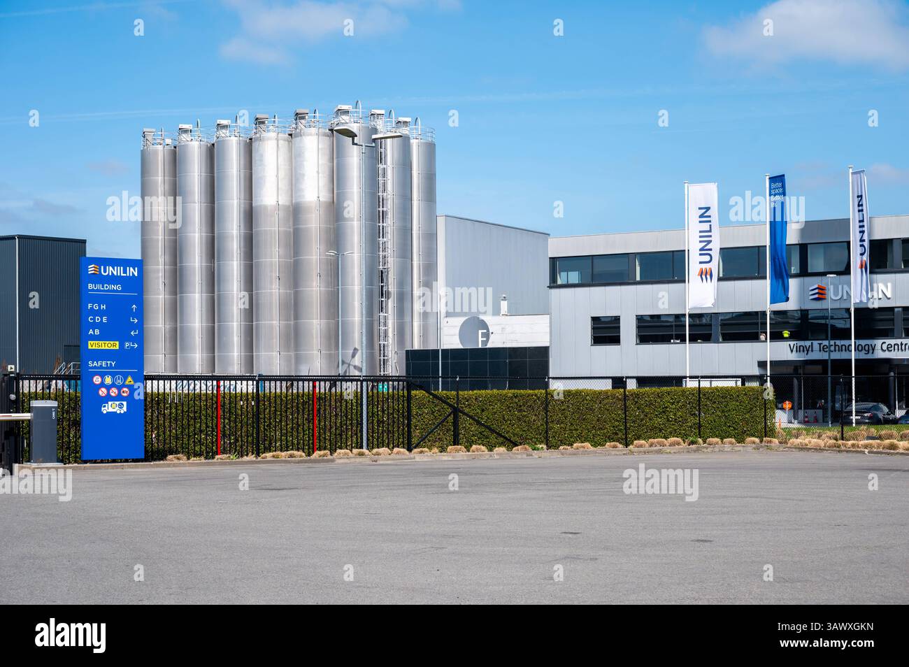 The Moduleo Unilin lainate floor producing company in Avelgem, West ...
