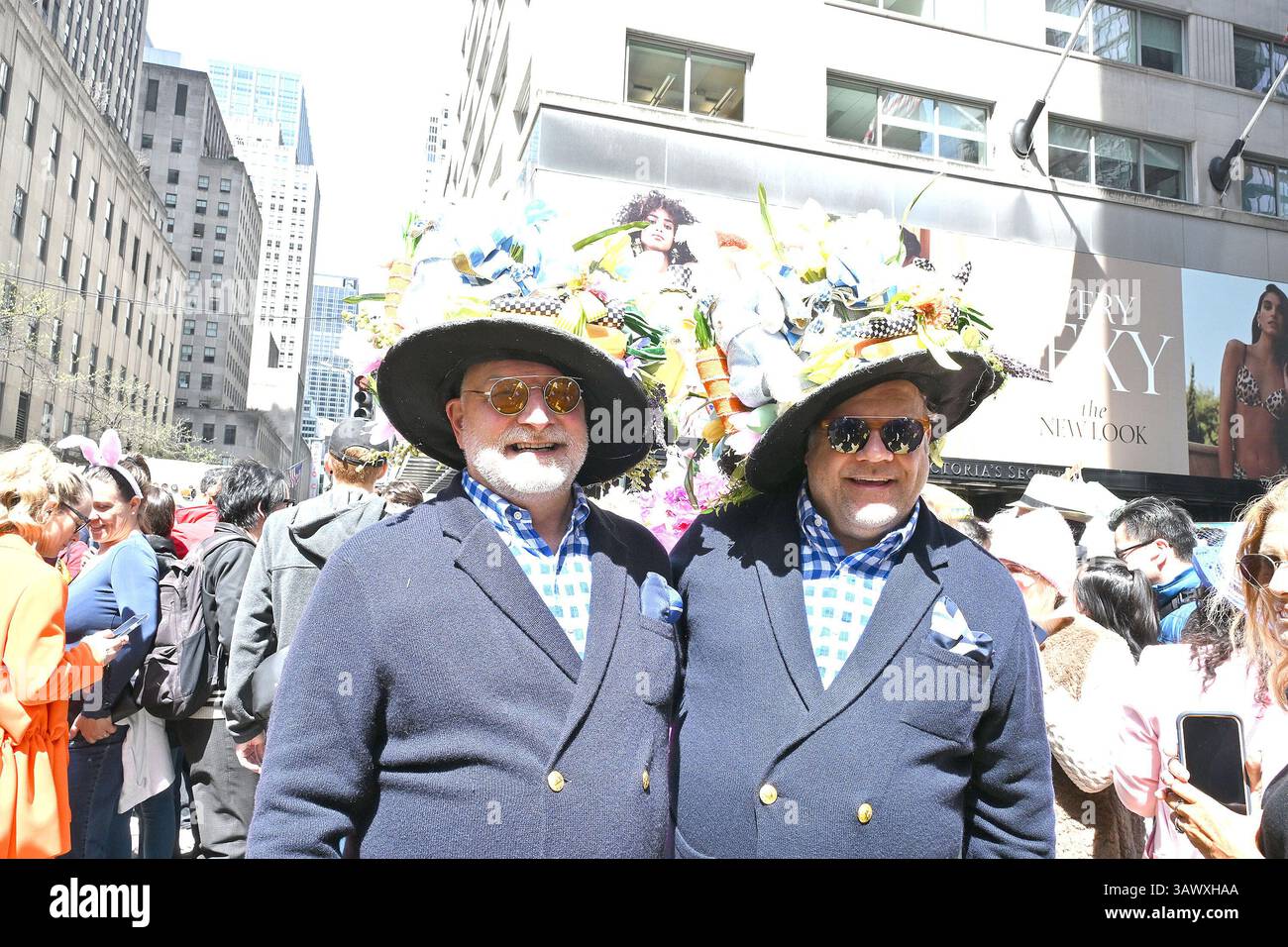 James Schneider and Kevin Maurer attend the 2025 New York City Easter ...