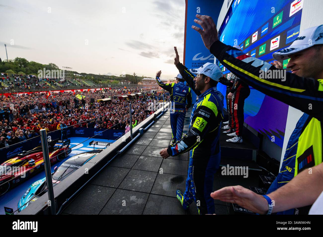 Imola, Italie. 20th Apr, 2025. AL HARTHY Ahmad (omn), Team WRT, BMW M4 ...