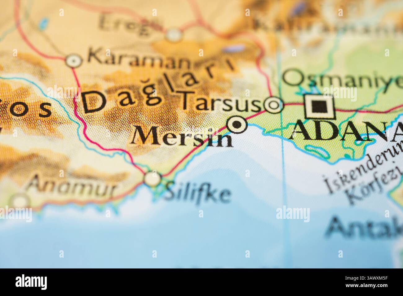 Mersin map hi-res stock photography and images - Alamy