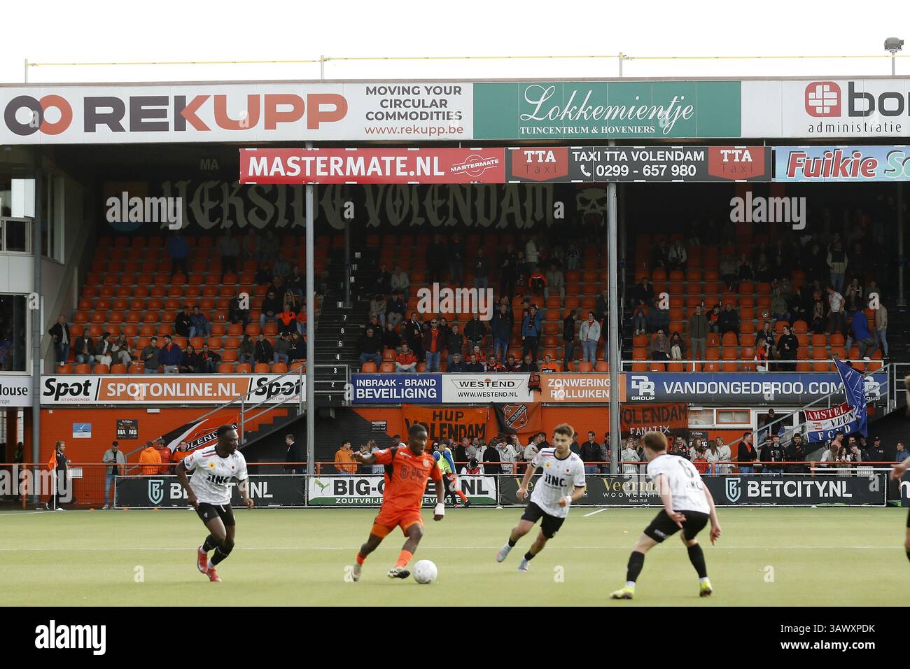 VOLENDAM -Lean seats in the stands during the Dutch First Division ...
