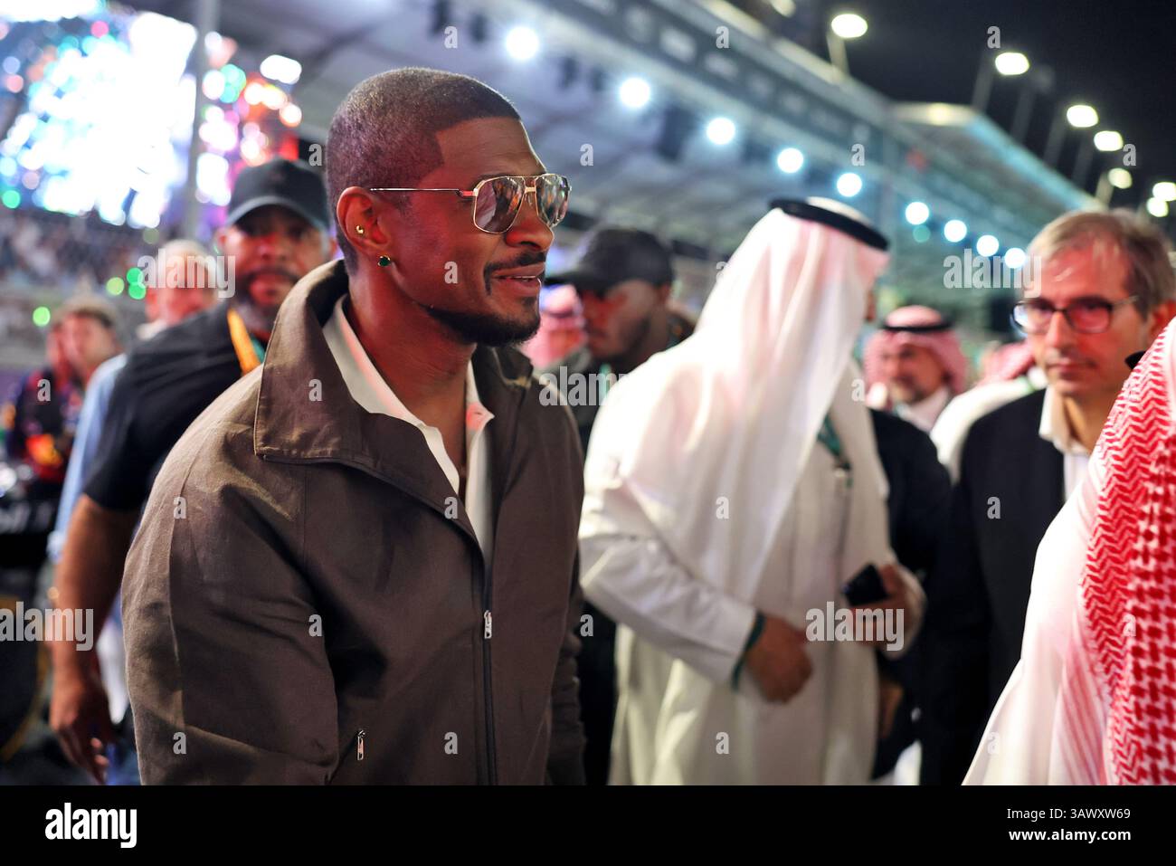 Jeddah, Saudi Arabia. 20th Apr, 2025. Usher (USA) Singer on the grid ...