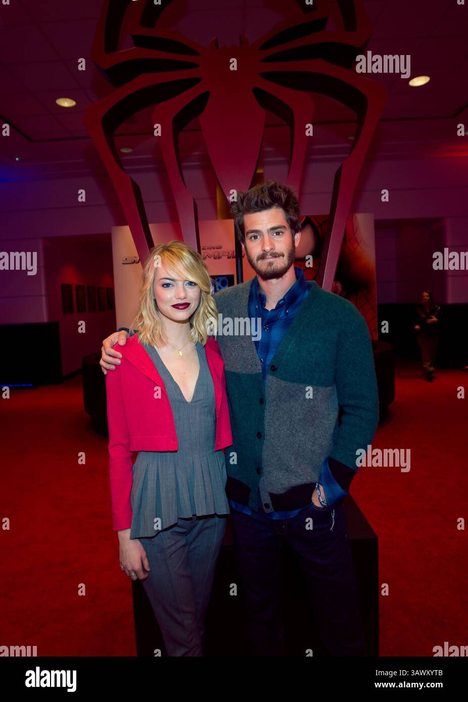 November 17, 2013 - Hollywood, California, U.S. - Couple EMMA STONE and ...