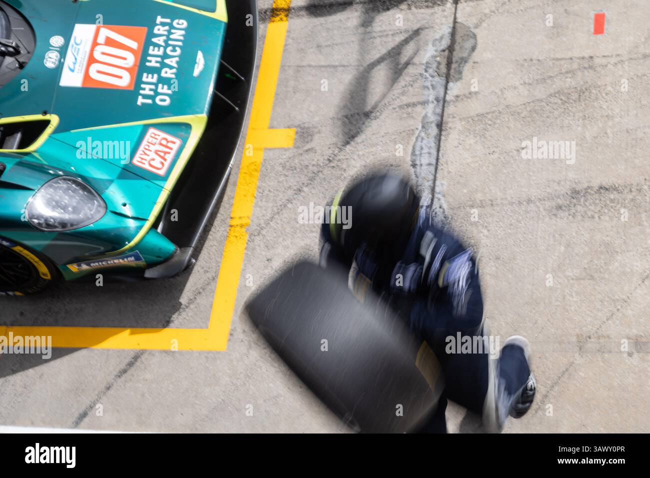 Imola, Italy. 20th Apr, 2025. Pit stop ASTON MARTIN THOR TEAM (USA ...