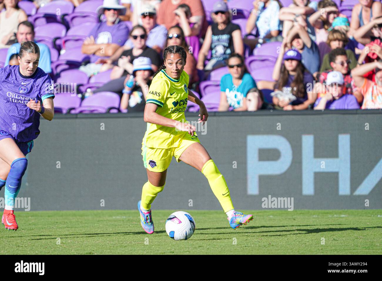Orlando, Florida, USA, April 19, 2025, Washington Spirit forward ...
